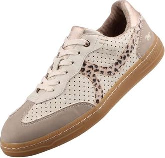 Mustang Jeans Femme 1511-302 Chaussures Basses à Lacets, Yvory Taupe, 40 EU