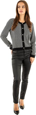 Morgan Weste, Schwarz/Off White, Small