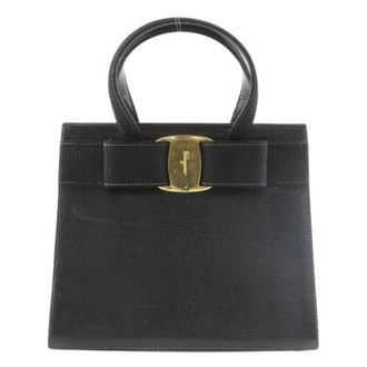 Ferragamo Pre-owned Lederhandtasche - - Pre-owned - Damen - Schwarzk - ONE SIZE