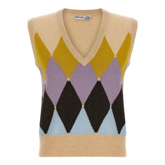 Ballantyne Neuer Diamond Weste - - Knitwear - Damen - Mehrfarbig - S