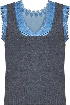 Paco Rabanne Damen, Oberteile, Blau, XSGr&ouml;&szlig;e