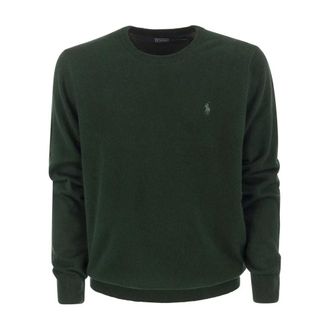 Polo Ralph Lauren Gr&uuml;ner Wollpullover mit Rundhalsausschnitt - - Knitwear - Herren - Gr&uuml;n - L