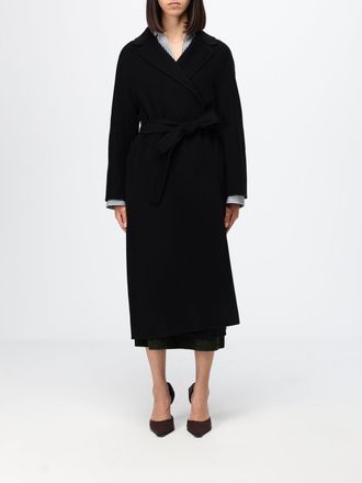 Max Mara S Max Mara Langer Robenmantel aus reiner Schurwolle mit passendem G&uuml;rtel