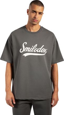 Smilodox Herren T-Shirt Lorik - Locker geschnittenes Oversize Shirt mit Retro Frontprint, bequemem Rundhalsausschnitt und weichem Material f&uuml;r einen modernen S