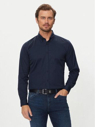HUGO BOSS Hemd Roan 50520291 Dunkelblau Slim Fit