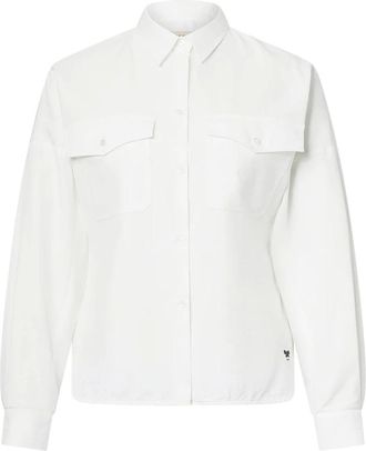 Max Mara Femme, Blouses et Chemises, Blanc, Taille: 42 FR Chemise boutonn&eacute;e en coton