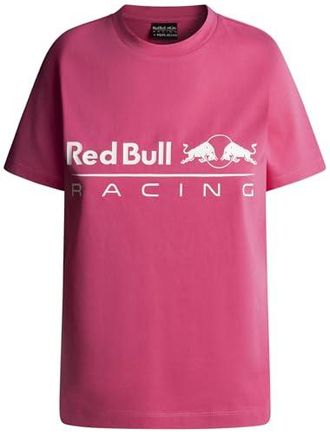 Pepe Jeans London Red Bull Racing X Pepe Jeans T-Shirt Coupe Standard pour Femme, Rose (Fuchsia foncé), L