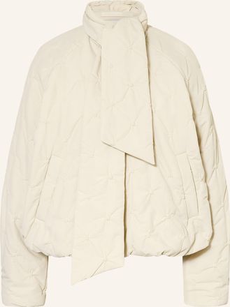 Y.A.S. Steppjacke Mit Abnehmbarem Schal weiss