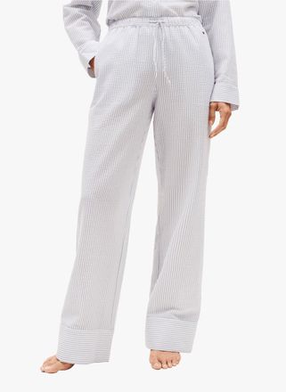 Tommy Hilfiger Pantalon de pyjama droit en maille gaufr&eacute;e