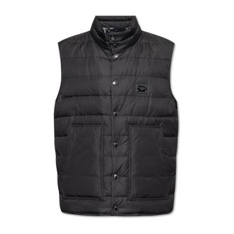 Dolce & Gabbana Gesteppte Weste mit Logo - - Jackets - Herren - Schwarzk - 2XL