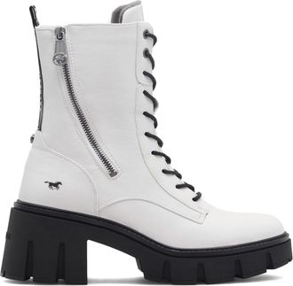 Mustang Jeans Schnürschuhe Mustang 1471-502 Weiß