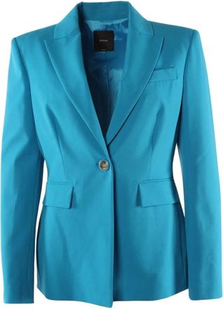 Pinko Pinko, Femme, Vestes, Bleu, Taille: 38 FR Blazer Bleu