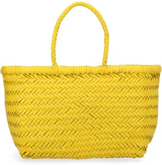 Dragon Diffusion Womens Handbag Triple Jump Yellow Leather Handbags Hand Bags