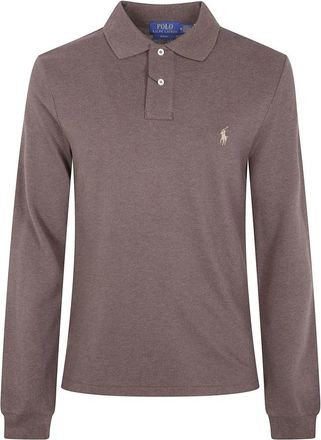 Polo Ralph Lauren Langarm-Poloshirt - - Tops - Herren - Braun - S