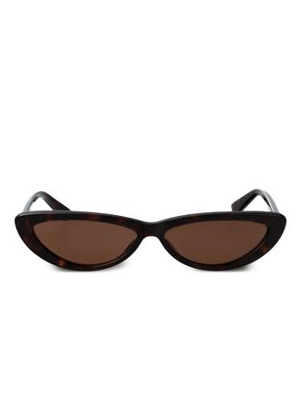 Alexander McQueen Eyewear lunettes de soleil AM0535S - Marron