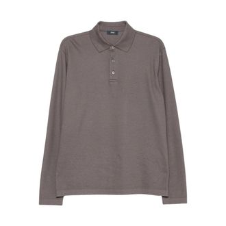Herno Pique Polo Shirt - - Tops - Herren - Braun - M