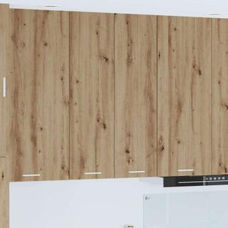 vidaXL vidaXL Armoire suspendue avec porte Ch&ecirc;ne artisanal 60 x 31 x 100 cm