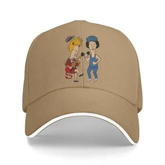 Generic Chaleur de lHiver, Couleur Pure Papa Chapeaux Beavis et Butthead drôle Sarcastique Dessin animé Musik est la Vie décontractée Chapeau Pare-Soleil Casq