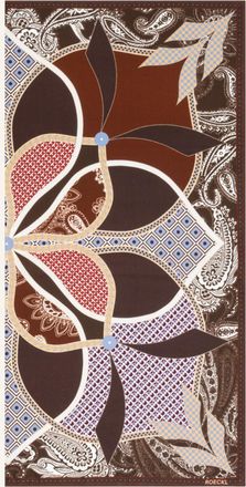 Roeckl Seidentuch Flower Mandala 64X64 braun