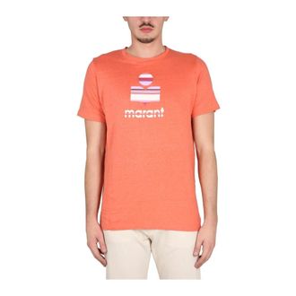 Isabel Marant Graphic T-Shirt - - Tops - Herren - Orange - M