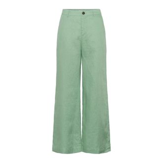 Part Two Weite Leinenhose - - Trousers - Damen - Gr&uuml;n - M