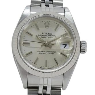 Rolex Montre Pre-owned Vintage Datejust 26 mm - Femme - Pre-owned - Blanc - Taille: ONE Size