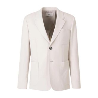 Ami Beige Knopfjacke mit Taschen - - Jackets - Herren - Grau - S
