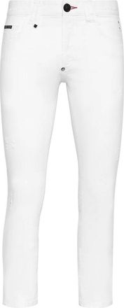 Philipp Plein Herren, Jeans, Wei&szlig;, W33Gr&ouml;&szlig;e