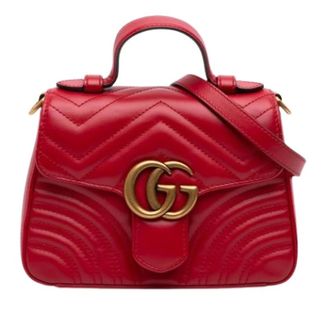 Gucci Sac bandouli&egrave;re matelass&eacute; Pre-owned - Femme - Pre-owned - Rouge - Taille: ONE Size