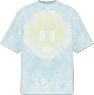 Casablanca Homme, Tops, Bleu, Taille: S Tie Dye Smiley T-shirt