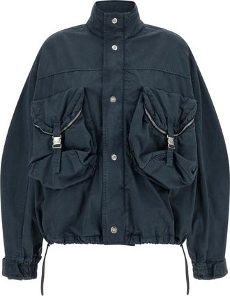 The Attico Bomber Jacket - Femme - Vestes - Bleu - Taille: 34 FR