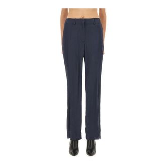 Theory Silk Effect Hose - - Trousers - Damen - Blau - S