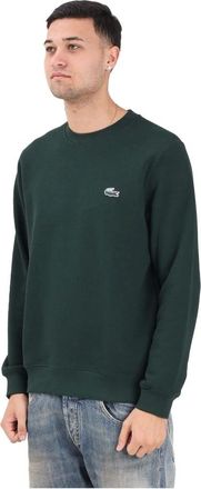Lacoste Homme, Sweatshirts et sweats &agrave; capuche, Vert, Taille: S Sweat ras du cou
