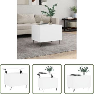 vidaXL Wohnzimmer - Couchtisch Wei&szlig; 60x44,5x45 cm Holzwerkstoff