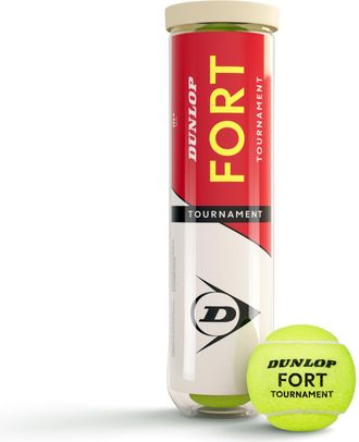 Dunlop Tennisball Fort Tournament - für Sand, Hartplatz und Rasen