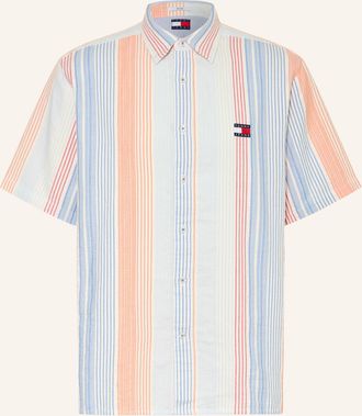Tommy Jeans Kurzarm-Hemd Relaxed Fit orange