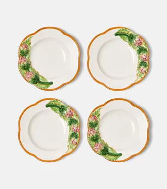 Les-Ottomans Set Artichoke aus vier Pastatellern