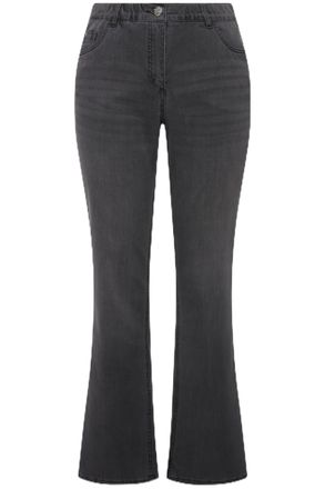 Ulla Popken Damen Bootcut-Jeans Jeans, Hellgrau Denim, 33W / 30L EU