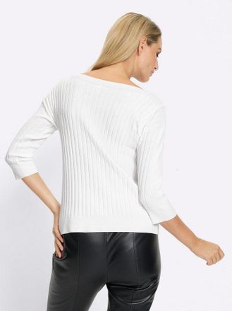 Heine Strickpullover Feinstrickpullover 3/4-Arm