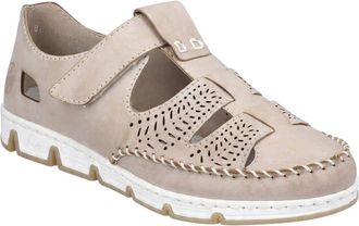 Rieker Damen Schuhe, Ausschnitt, Leder (Braun)