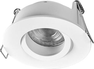 Osram Spot Set LED Einbaustrahler IP65 Press 4,5W 840 Wei&szlig;, 4000K Neutralwei&szlig;, Aluminium, Feuchtraum, 3er-Set