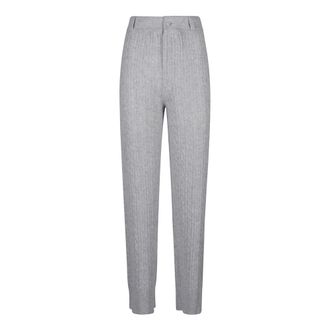 Guest In Residence Feinstrickhose mit Zopfmuster - - Trousers - Damen - Grau - S