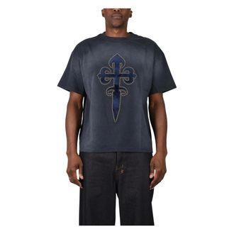 Ksubi T-shirt Kaliba Ekcess - Homme - Tops - Bleu - Taille: XL