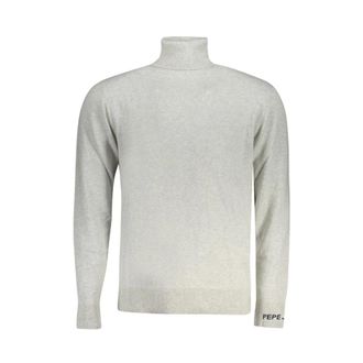 Pepe Jeans London Grigio Cotton Sweater - - Knitwear - Herren - Grau - 2XL