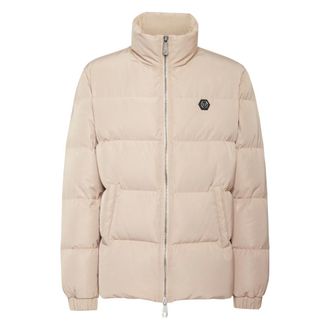 Philipp Plein Homme, Vestes, Beige, Taille: 52 FR Nylon Puffer Jacket Late Checkout