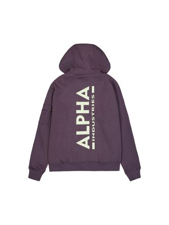 Alpha Industries Alpha Industries Herren Back Print Hoody, Plum, 3XL