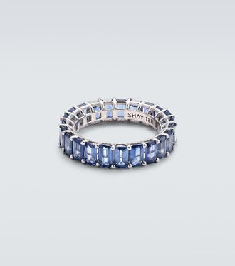 Shay Jewelry Ring Eternity aus 18kt Weißgold mit Saphiren