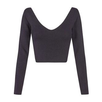 Cortana Kiiro- schwarzes Seidenpunkt-Crop-Top - - Tops - Damen - Schwarzk - L