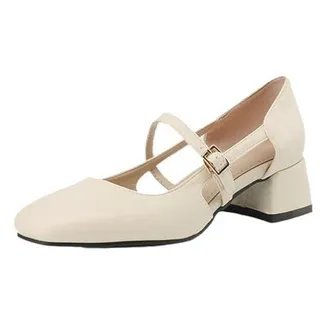 Generic Chaussures Mary Jane à Plateforme pour Femmes, Bout Rond fermé ...