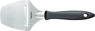 Fiskars Käsehobel mit rostfreier Stahlklinge, Kunststoff/Edelstahl, Länge: 21,5 cm, Essential, Schwarz/Silber, 1065587